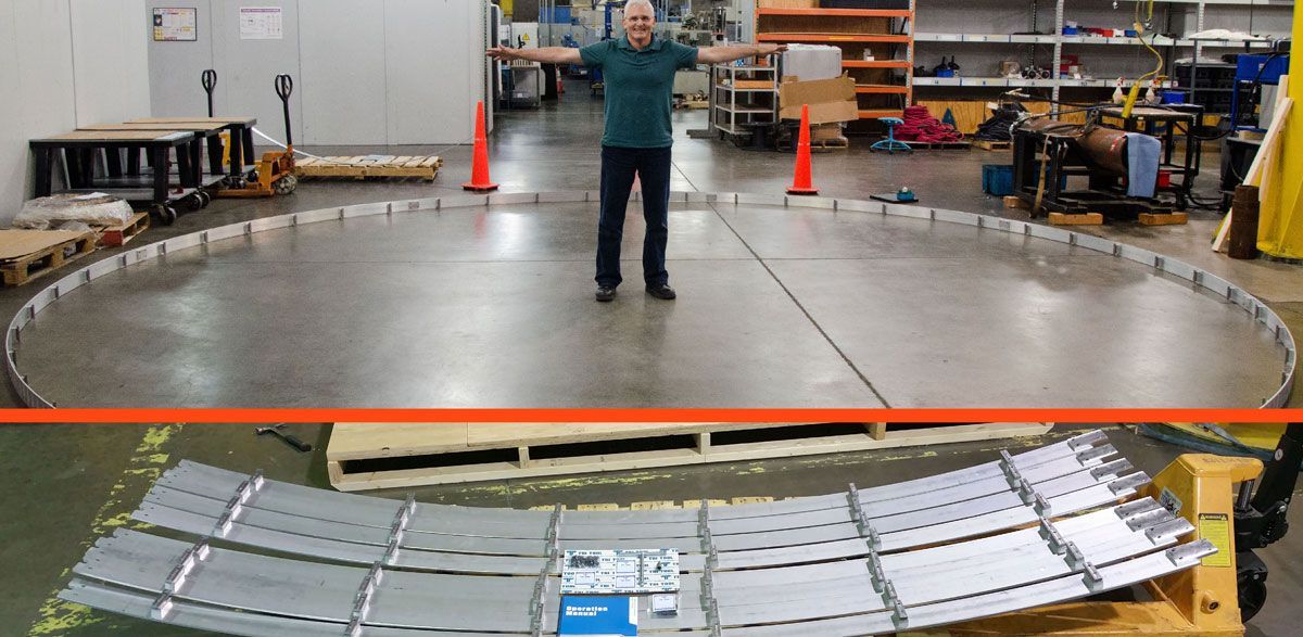 Custom Machining | Large Diameter Weld Tracks - Tri Tool